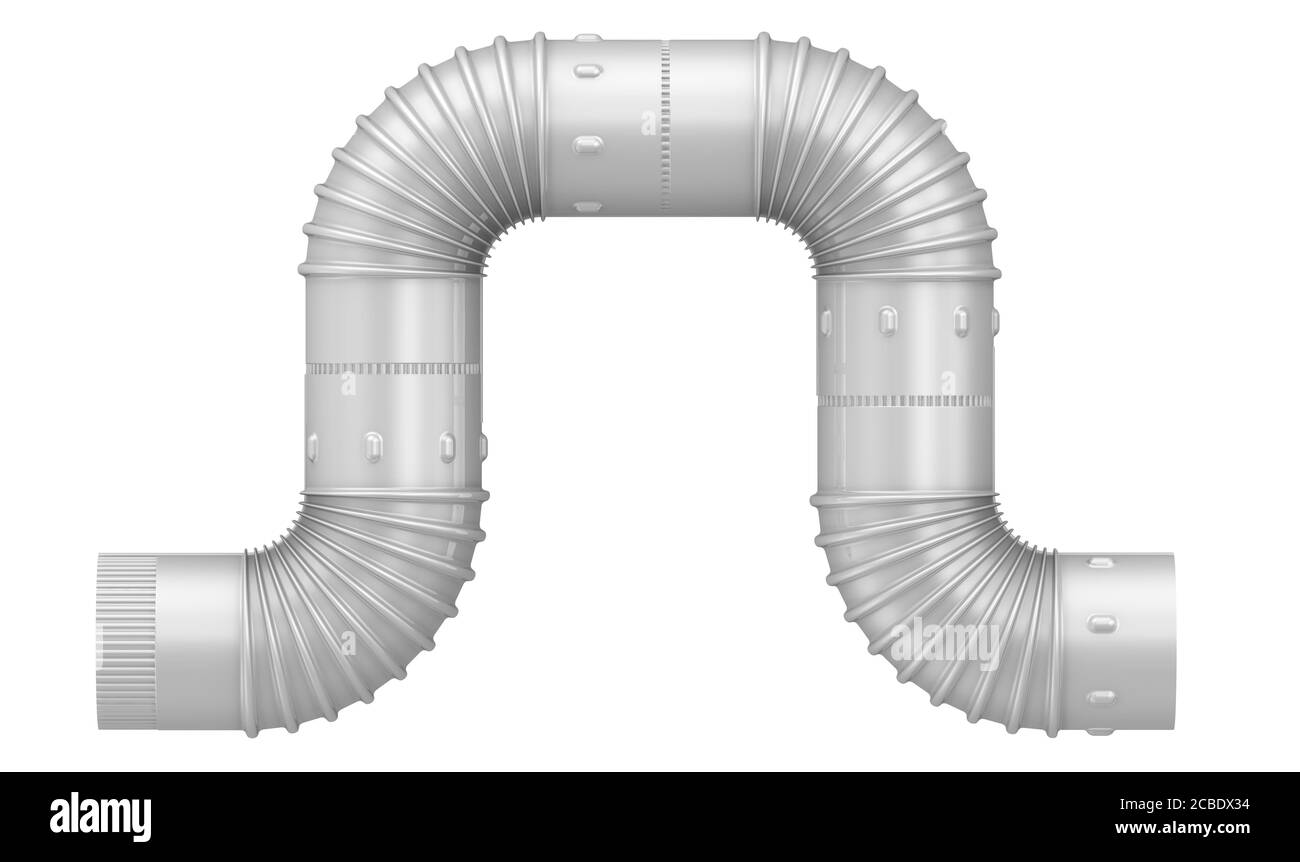 Elbow pipe connection. Steel elbow pipe connection isolated on white ...