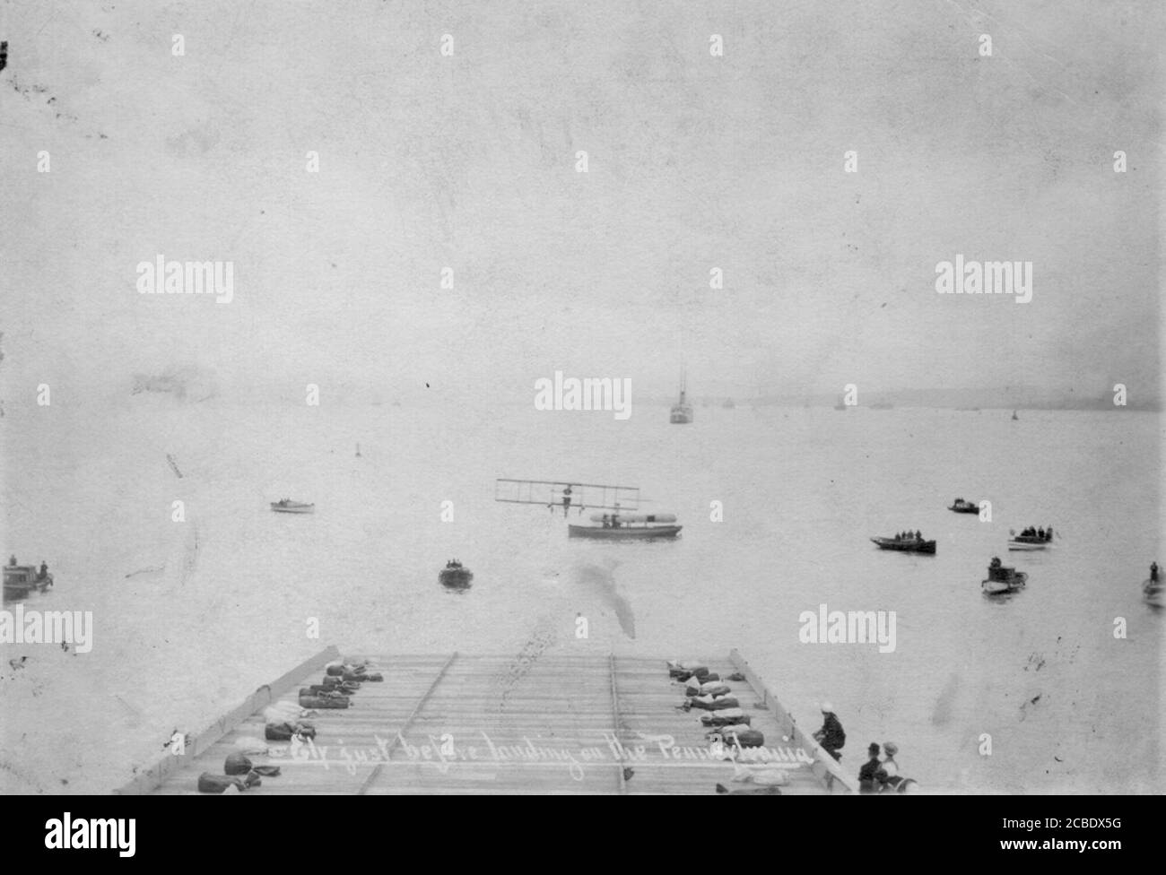 Uss pennsylvania 1911 eugene ely hi-res stock photography and images ...