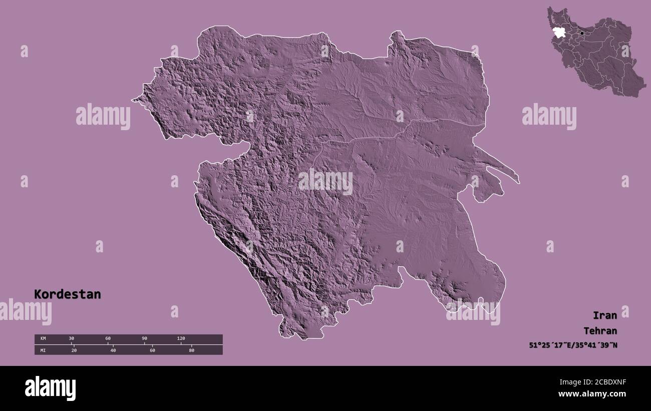 Map of kordestan hi-res stock photography and images - Alamy