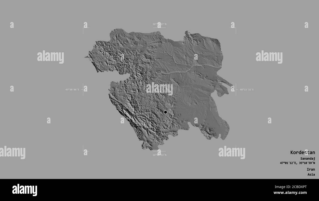 Kurdistan map Black and White Stock Photos & Images - Alamy