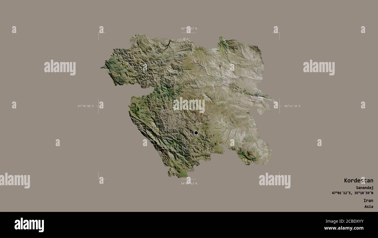 Map of kordestan hi-res stock photography and images - Alamy