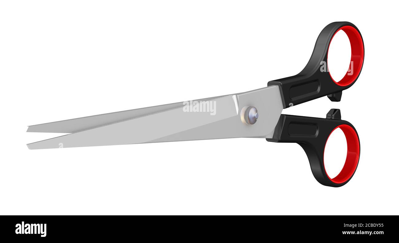 Stationery scissors. Office scissors isolated on white background Stock ...
