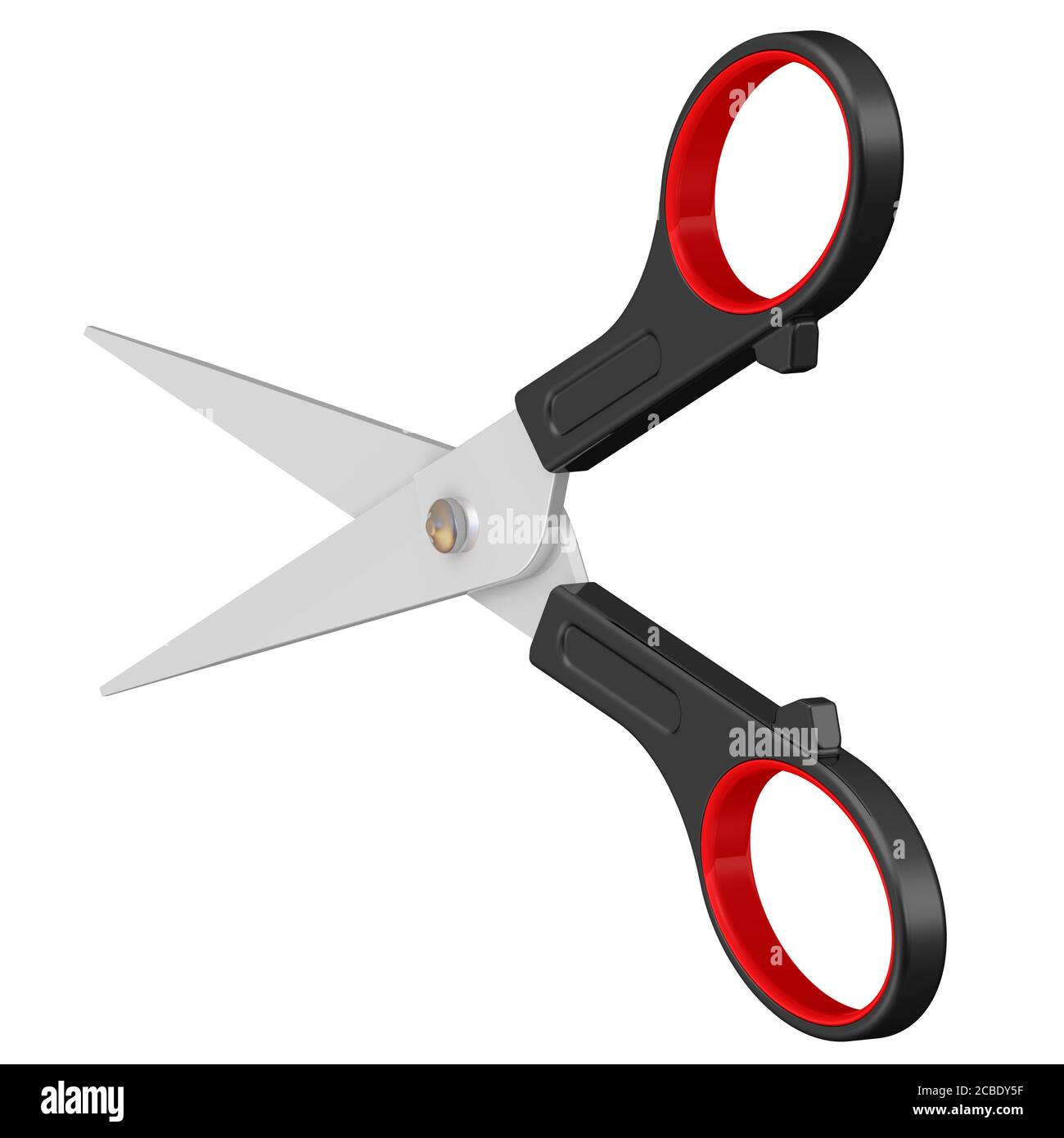 Stationery scissors. Office scissors isolated on white background Stock ...