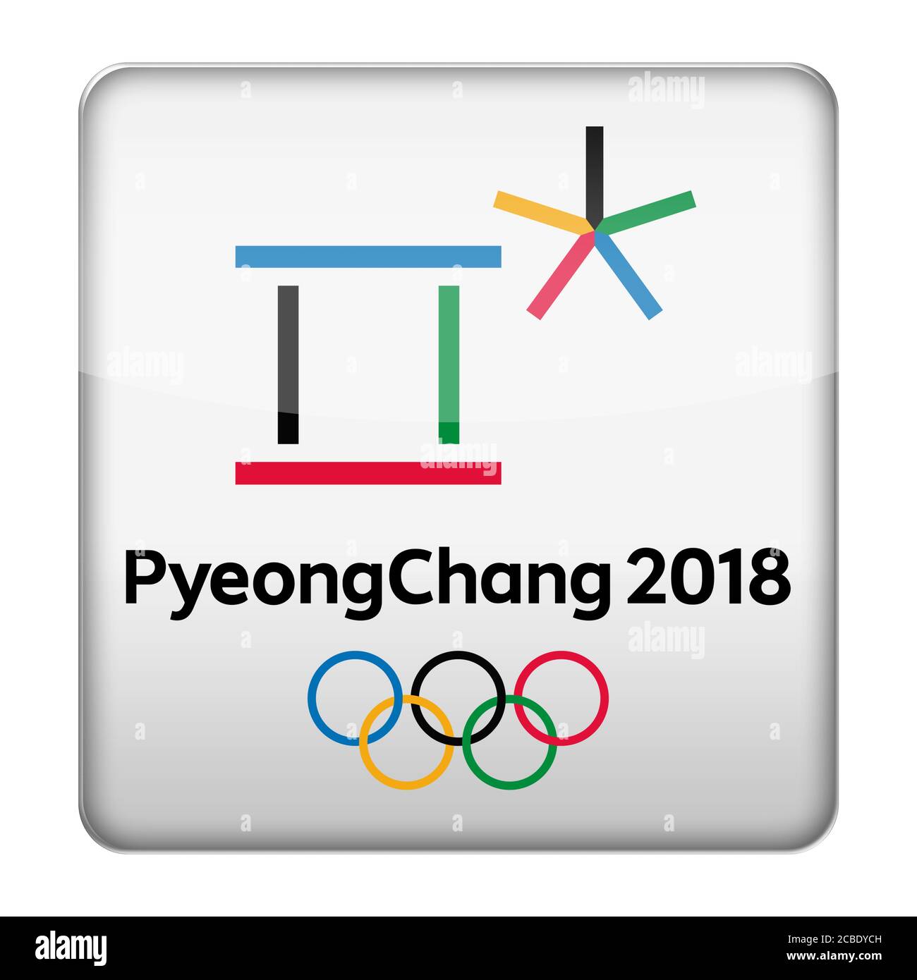PyeongChang Winter Olympics 2018 icon logo Stock Photo - Alamy