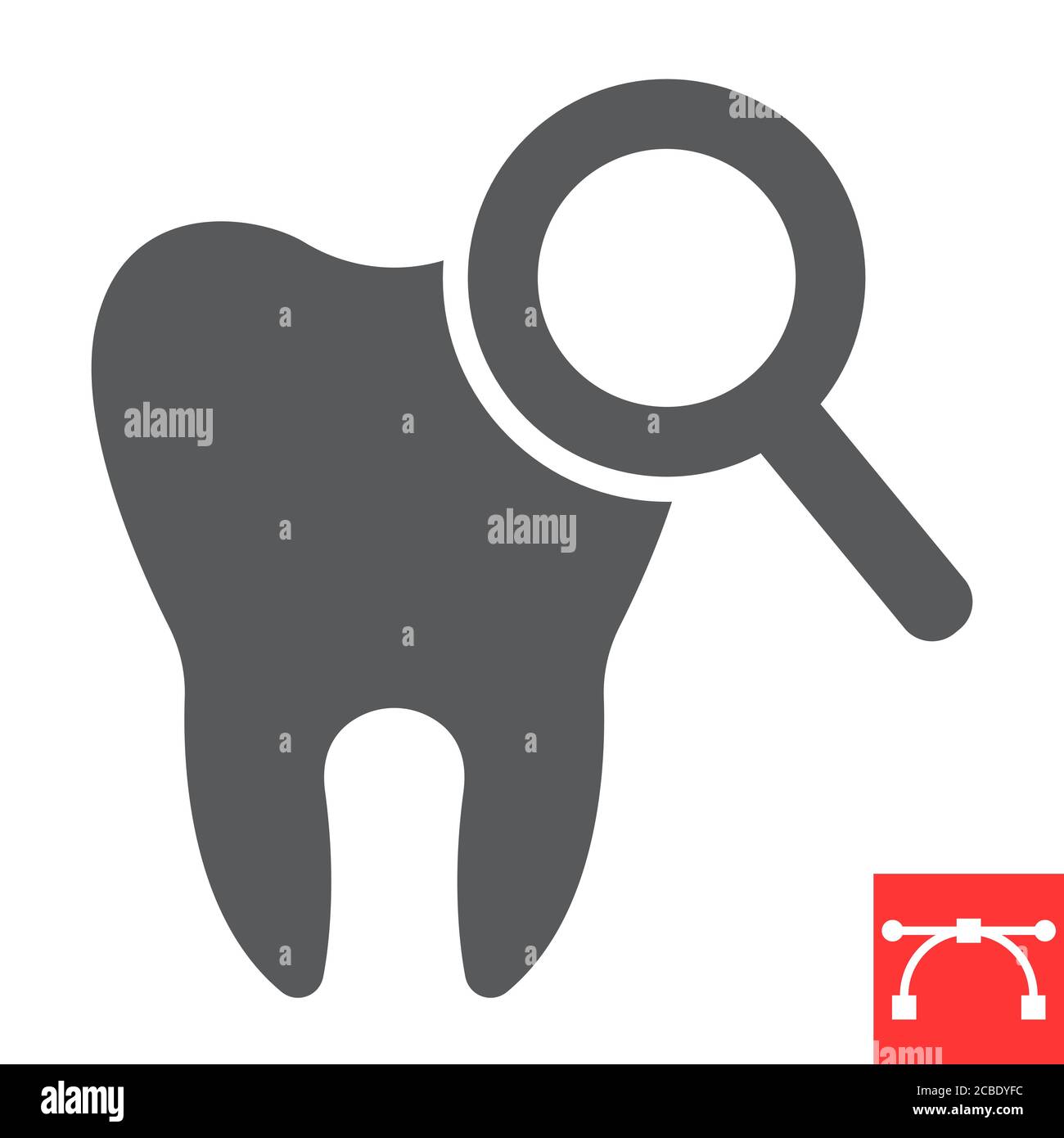 Dental checkup glyph icon, dental and stomatolgy, teeth check up sign ...