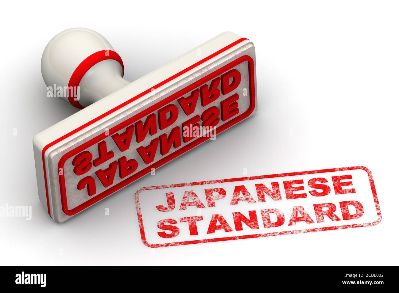 Japanese standard. The seal and an imprint. The white seal and red ...