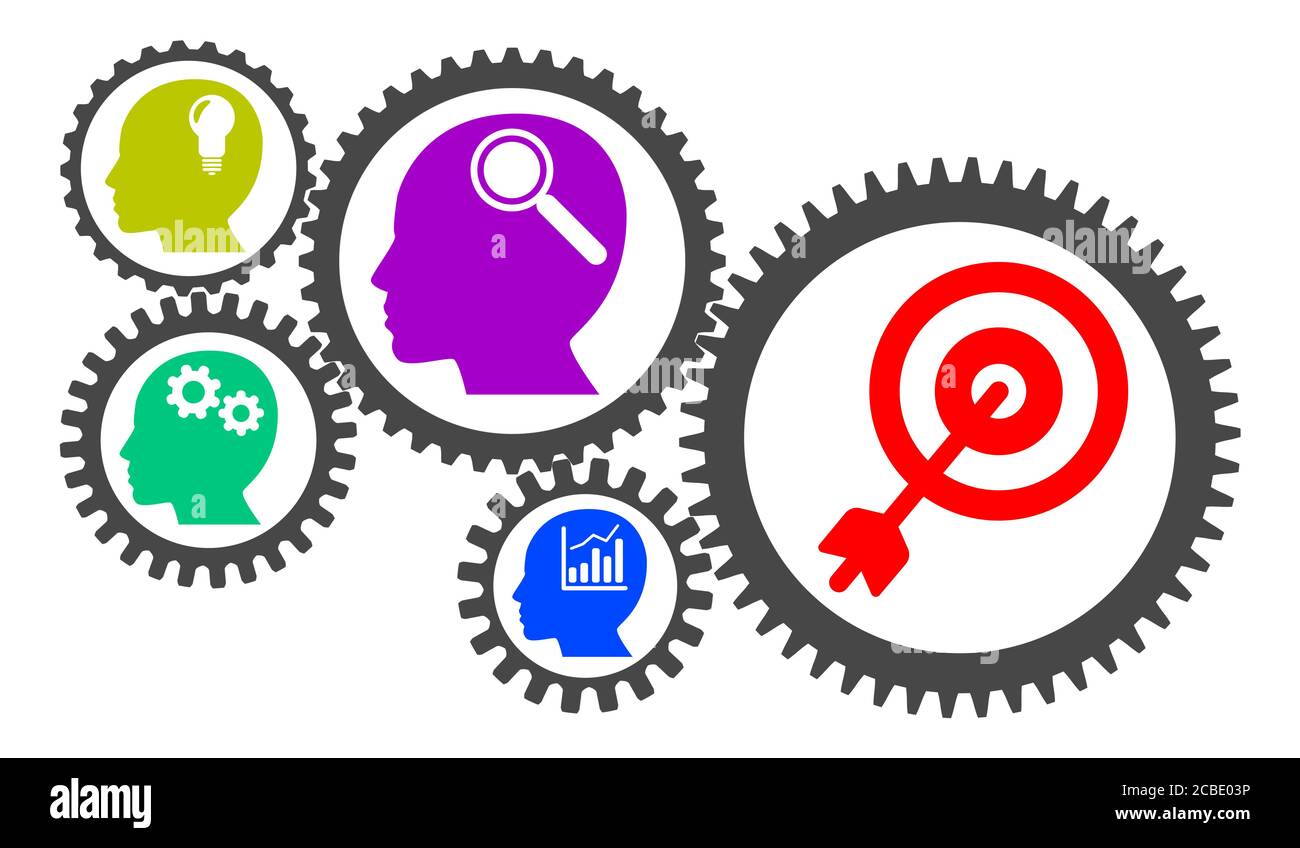 Illustration of a business process concept Stock Photo - Alamy