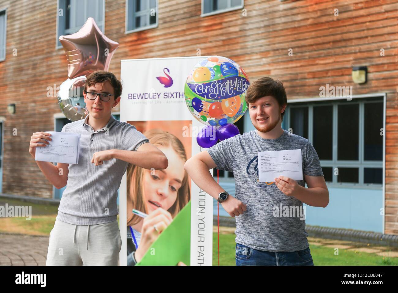 Sixth form student with A Level results, England UK Stock Photo - Alamy