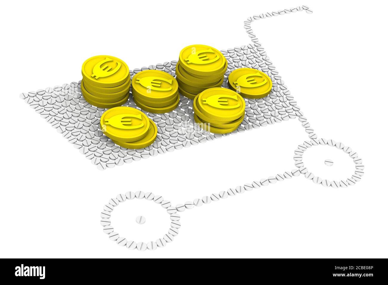 Euro symbols made from coins hi-res stock photography and images - Alamy