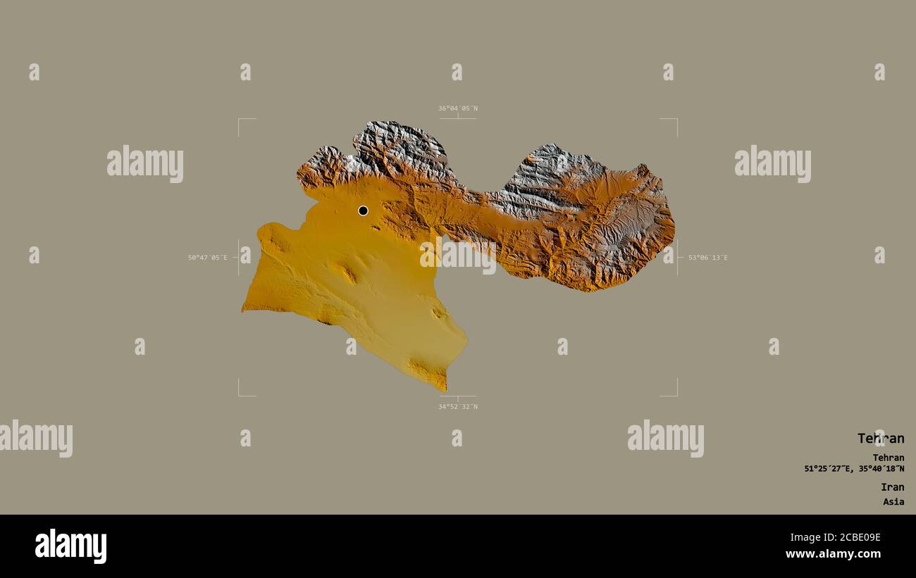 Map of tehran area hi-res stock photography and images - Alamy