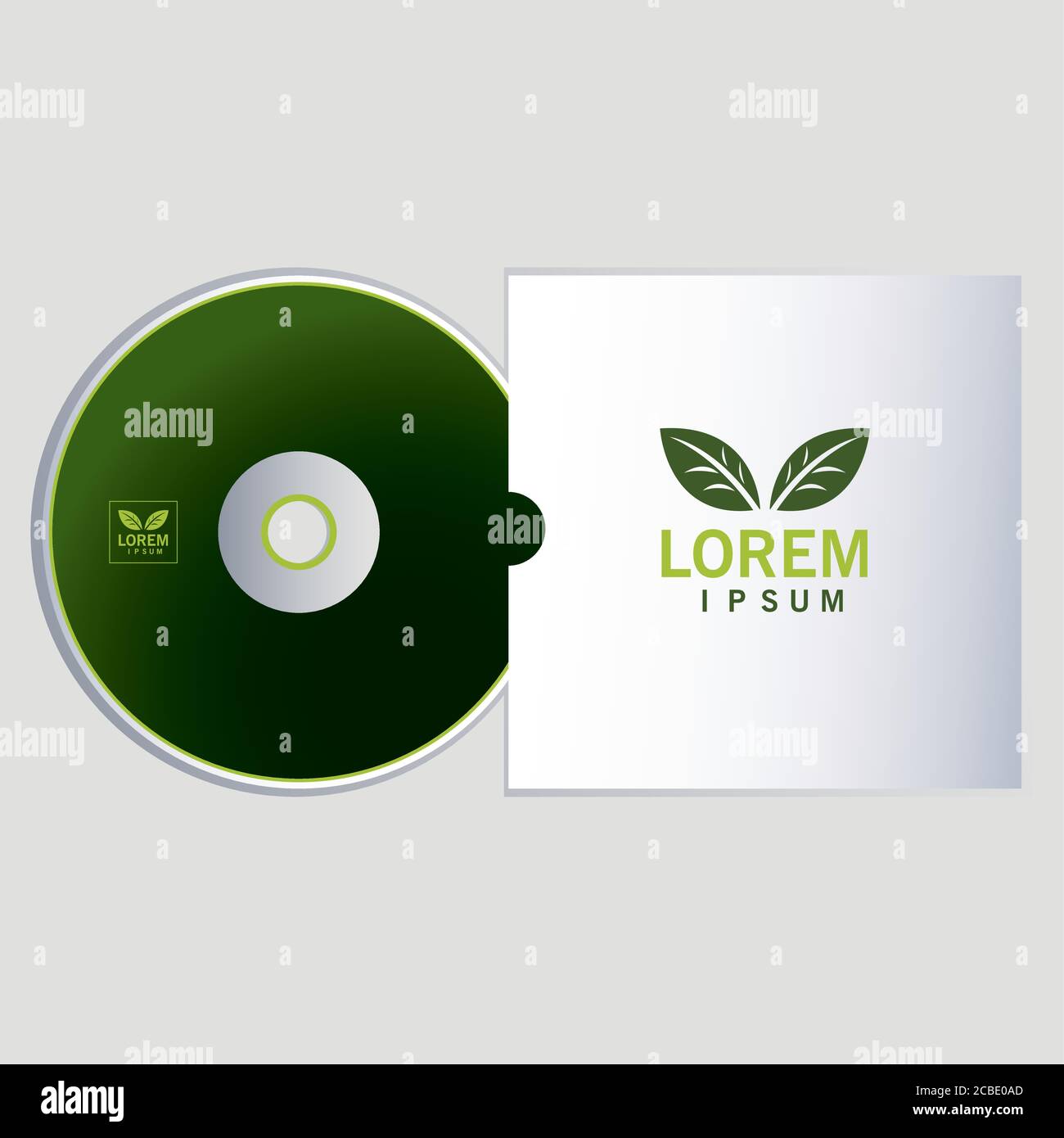 cd, corporate identity template on white background vector illustration ...