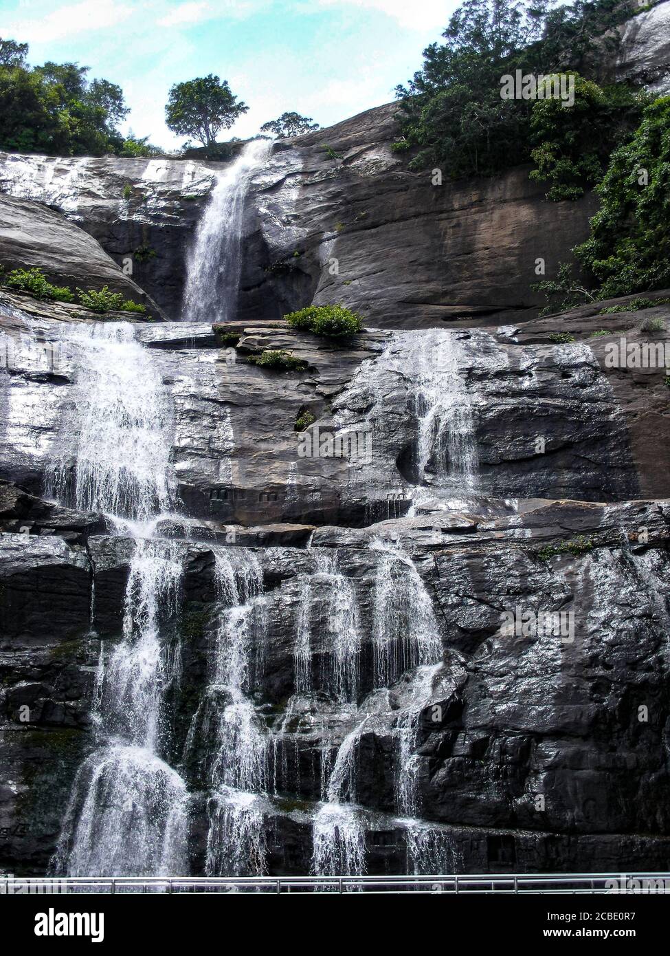 Courtallam Falls and stone carvings, Tamil Nadu, is famed for its ...