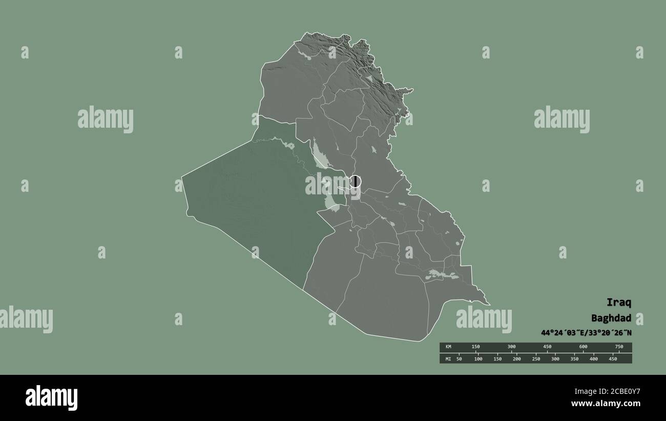 Al anbar province map hi-res stock photography and images - Alamy