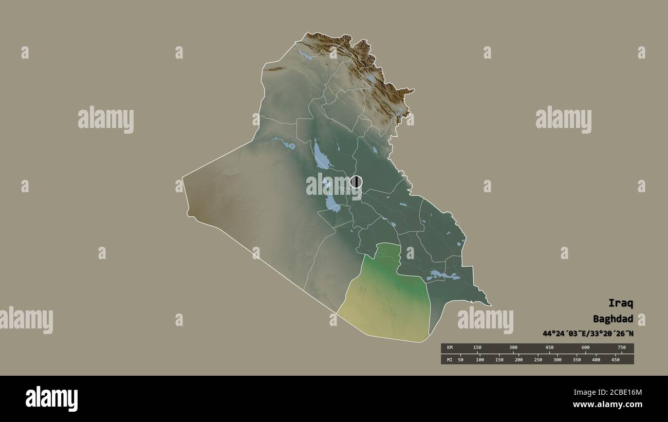 Muthanna map hi-res stock photography and images - Alamy