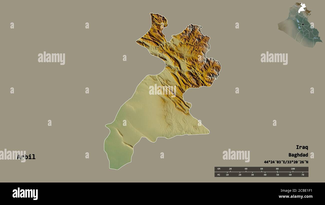 Erbil map hi-res stock photography and images - Alamy
