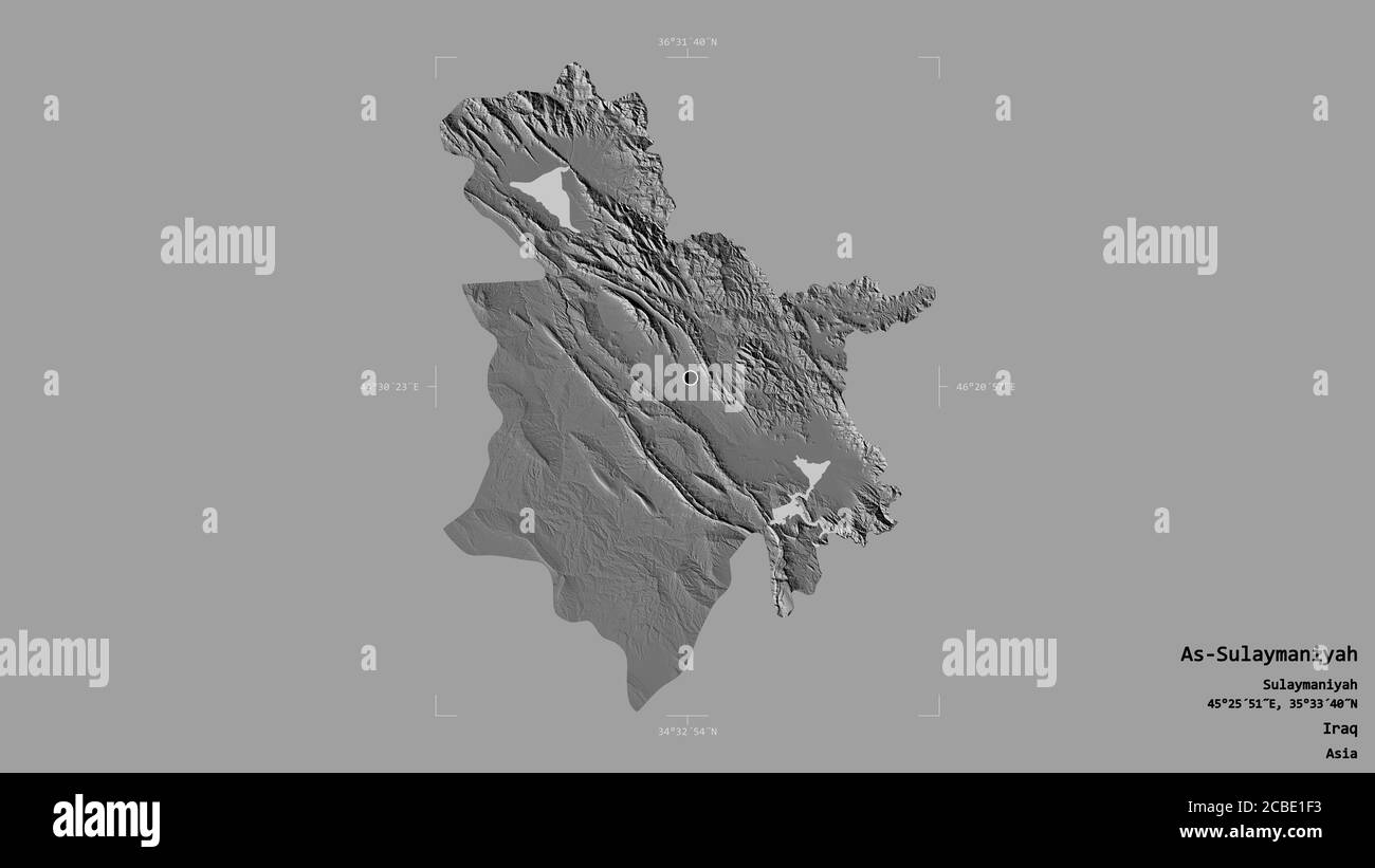 Sulaymaniyah map hi-res stock photography and images - Alamy