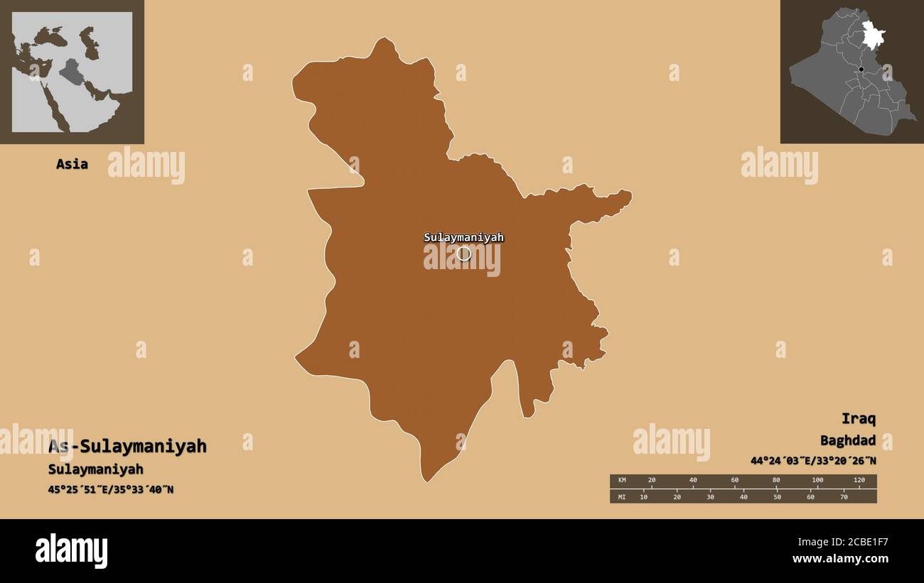 Sulaymaniyah map hi-res stock photography and images - Alamy
