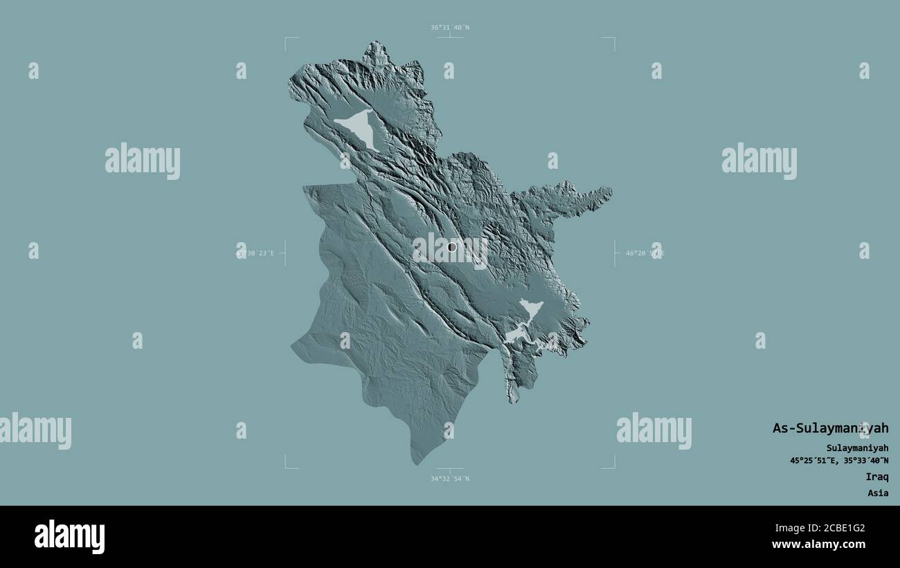 Sulaymaniyah map hi-res stock photography and images - Alamy