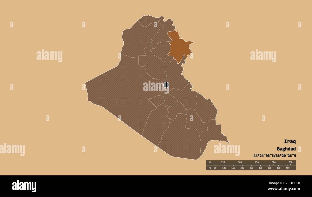 Sulaymaniyah map hi-res stock photography and images - Alamy