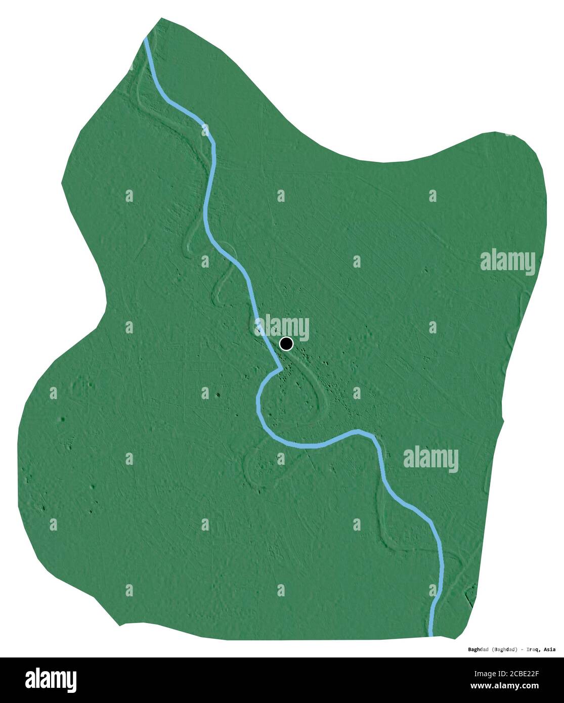 Baghdad Iraq Elevation Map