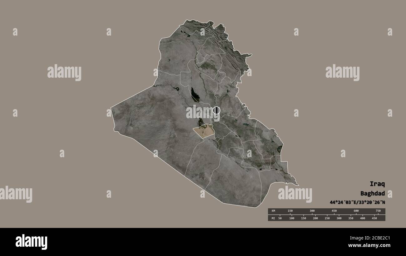 Satellite view of baghdad map hi-res stock photography and images - Alamy