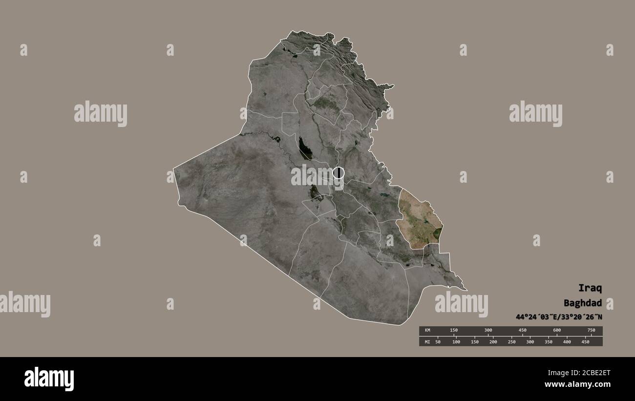 Satellite view of baghdad map hi-res stock photography and images - Alamy