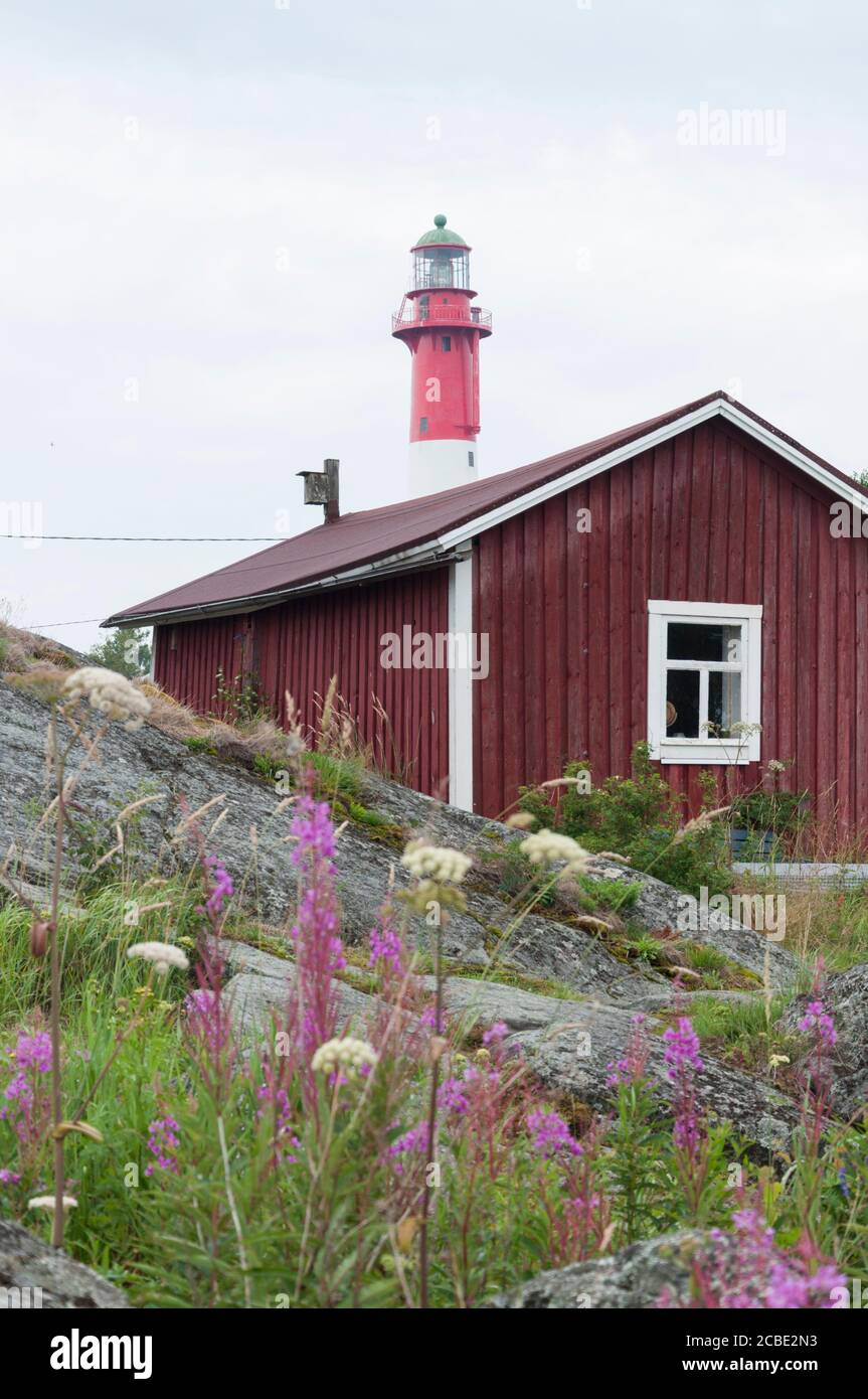 Tankar Lighthouse Kokkola Finland Stock Photo - Alamy