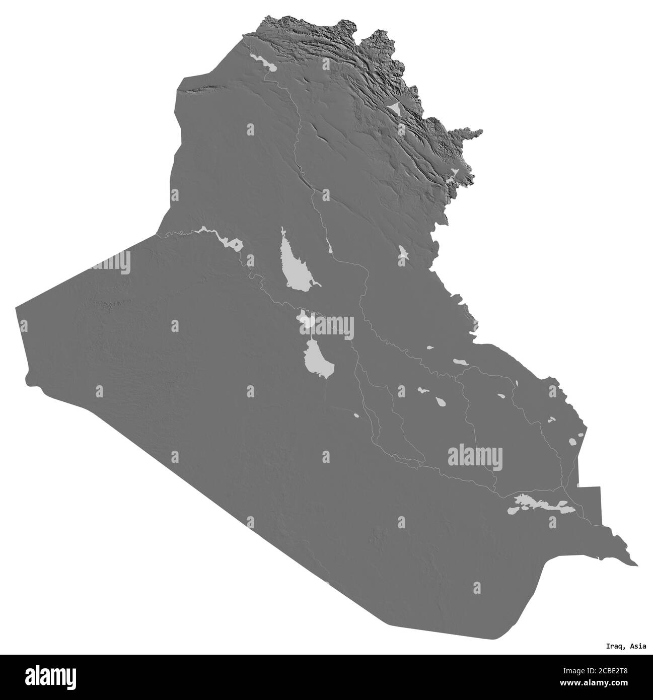Iraq country profile map hi-res stock photography and images - Alamy