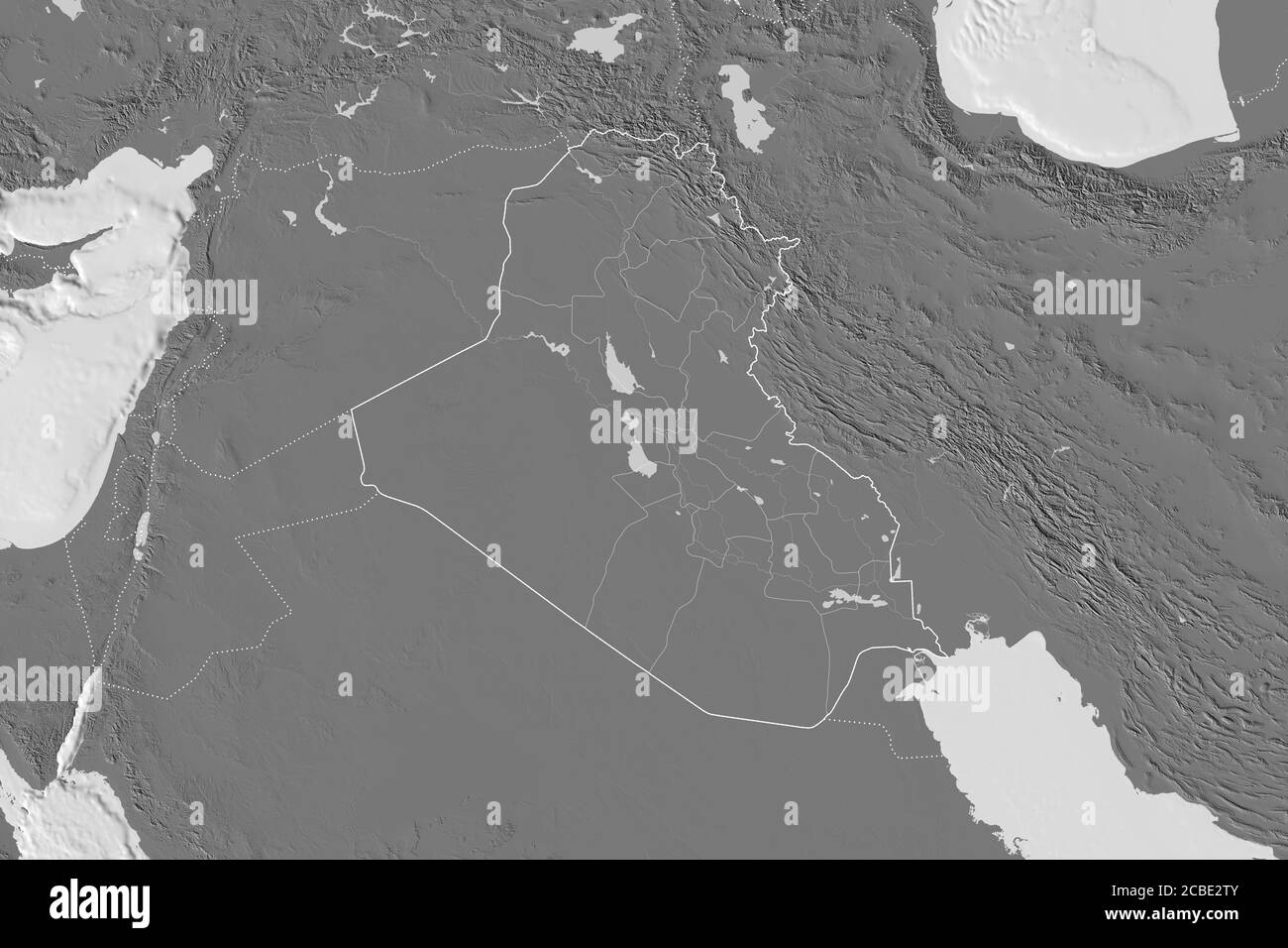Iraq country profile map hi-res stock photography and images - Alamy