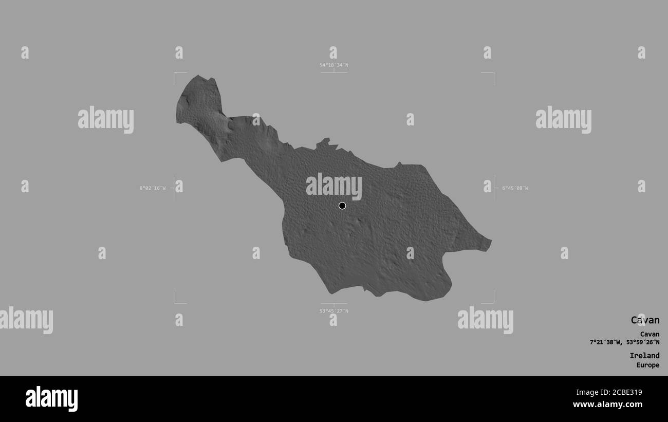 Cavan county map hi-res stock photography and images - Alamy