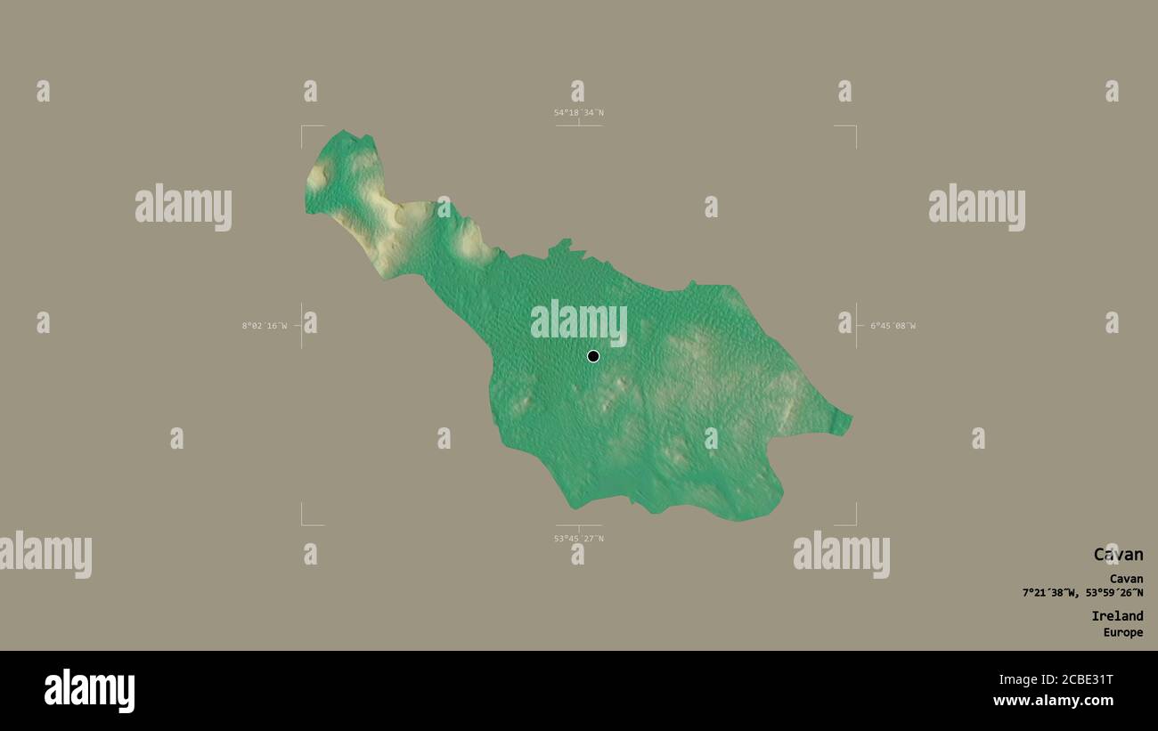 County cavan ireland map hi-res stock photography and images - Alamy