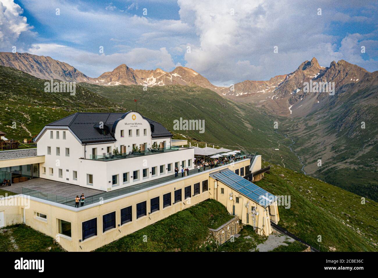 Muottas muragl terrace hi-res stock photography and images - Alamy