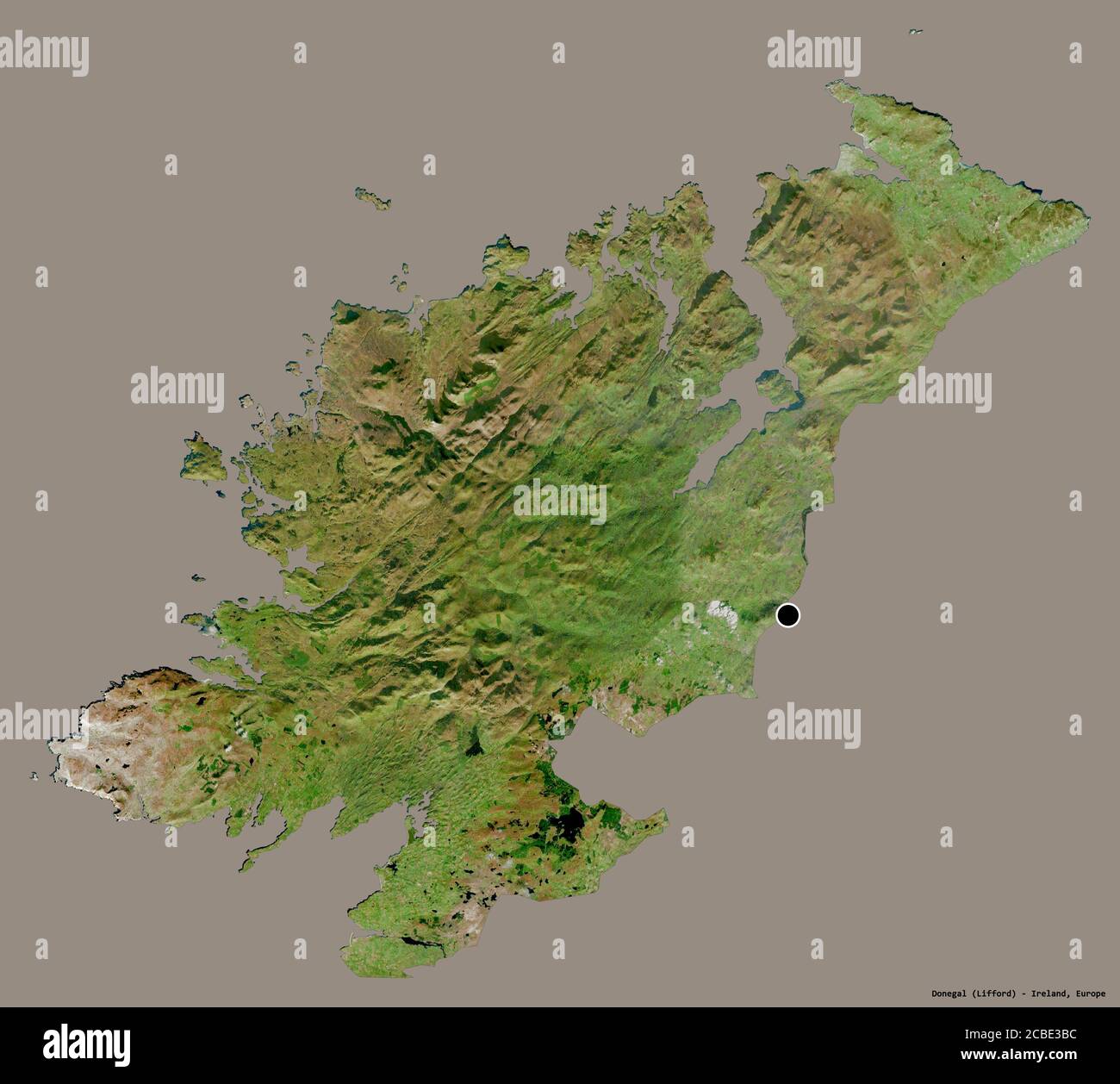 Donegal on a map hi-res stock photography and images - Alamy