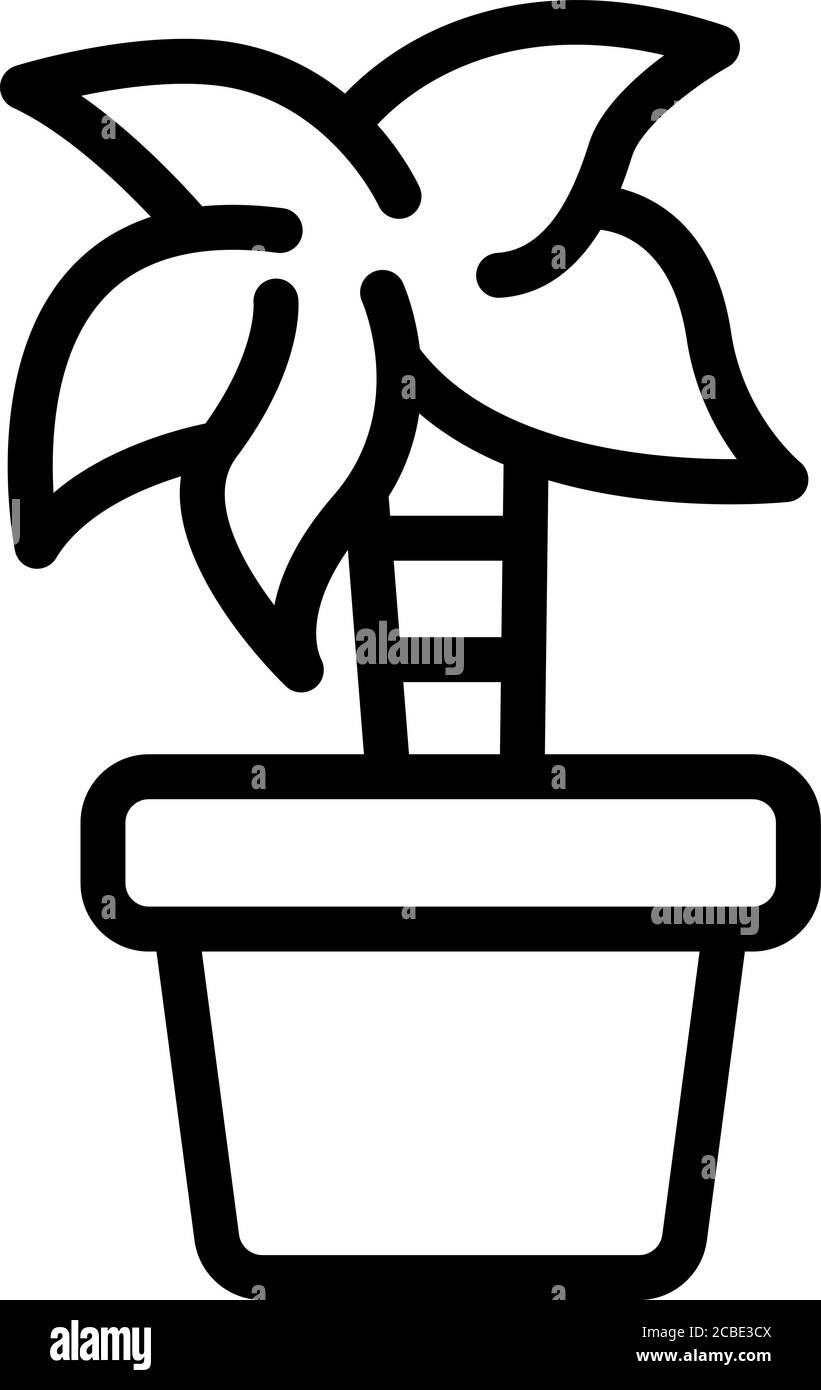 Potted banana tree Stock Vector Images - Alamy