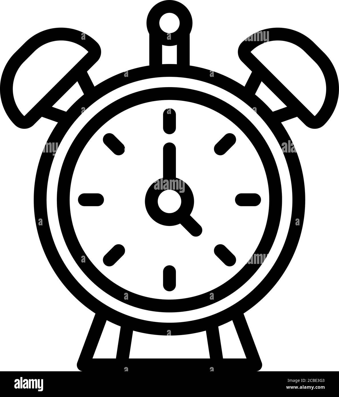 Bedroom alarm clock icon, outline style Stock Vector Image & Art - Alamy