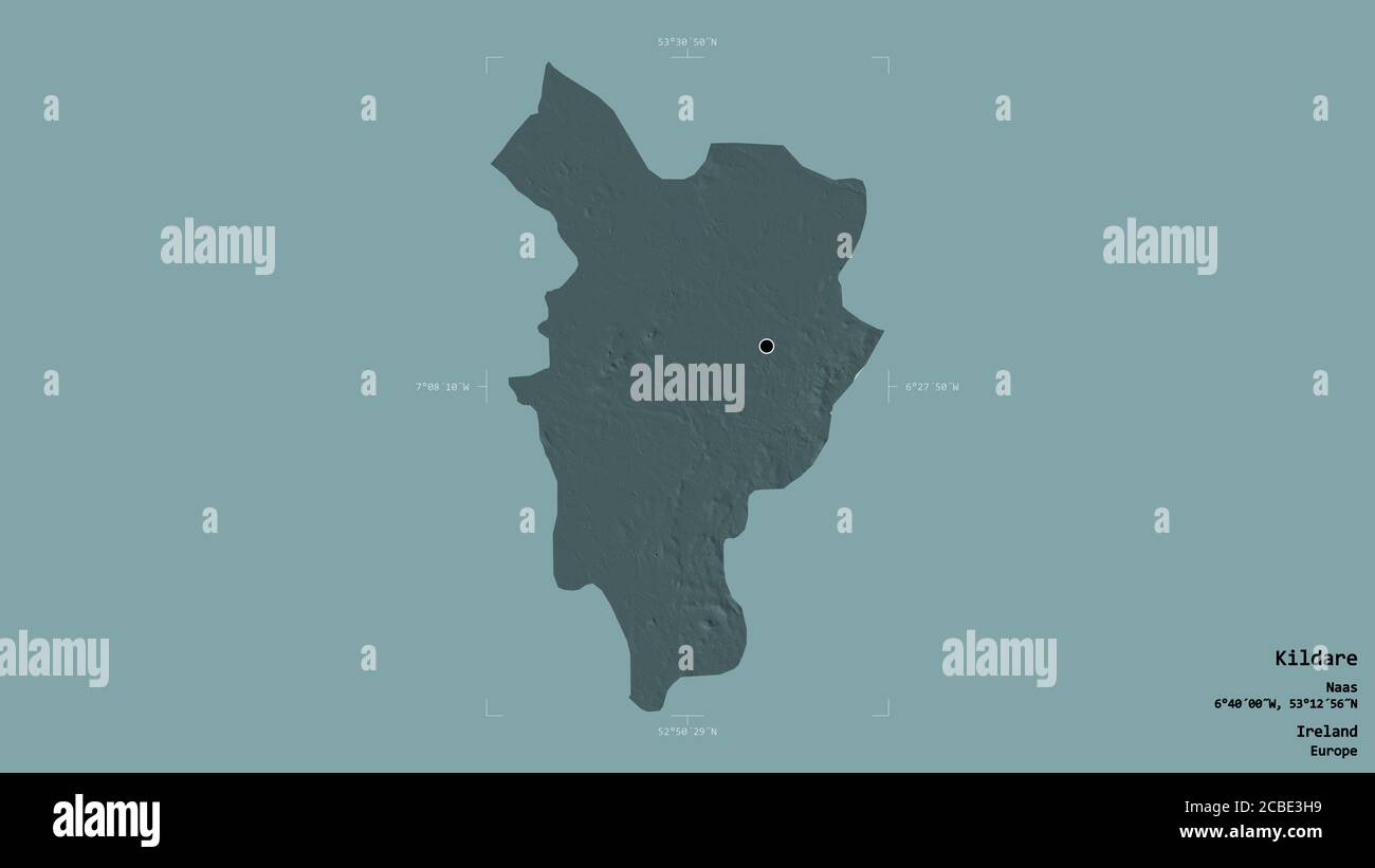 Kildare county map hi-res stock photography and images - Alamy