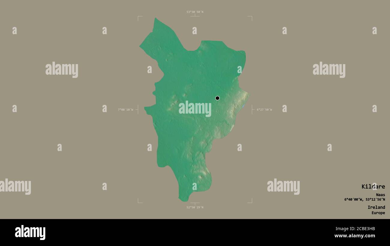 Kildare county map hi-res stock photography and images - Alamy