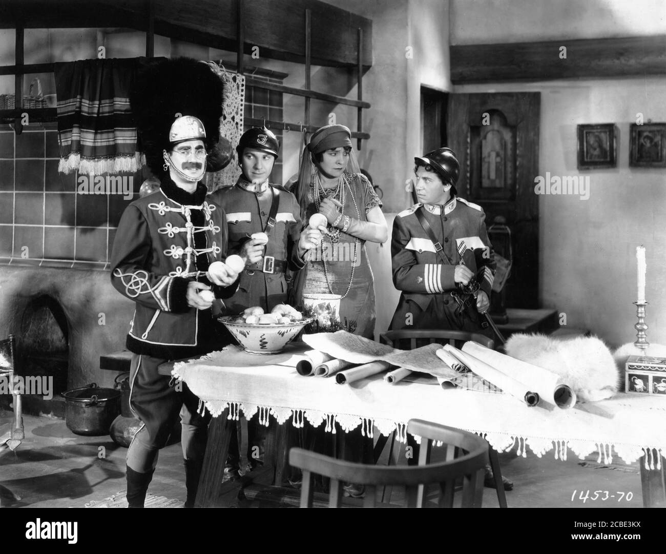 GROUCHO MARX ZEPPO MARX MARGARET DUMONT and CHICO MARX in DUCK SOUP ...