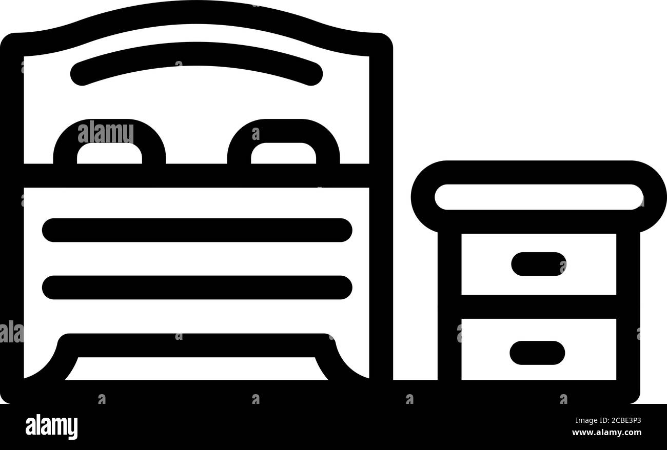 Bedroom comfort icon, outline style Stock Vector Image & Art - Alamy