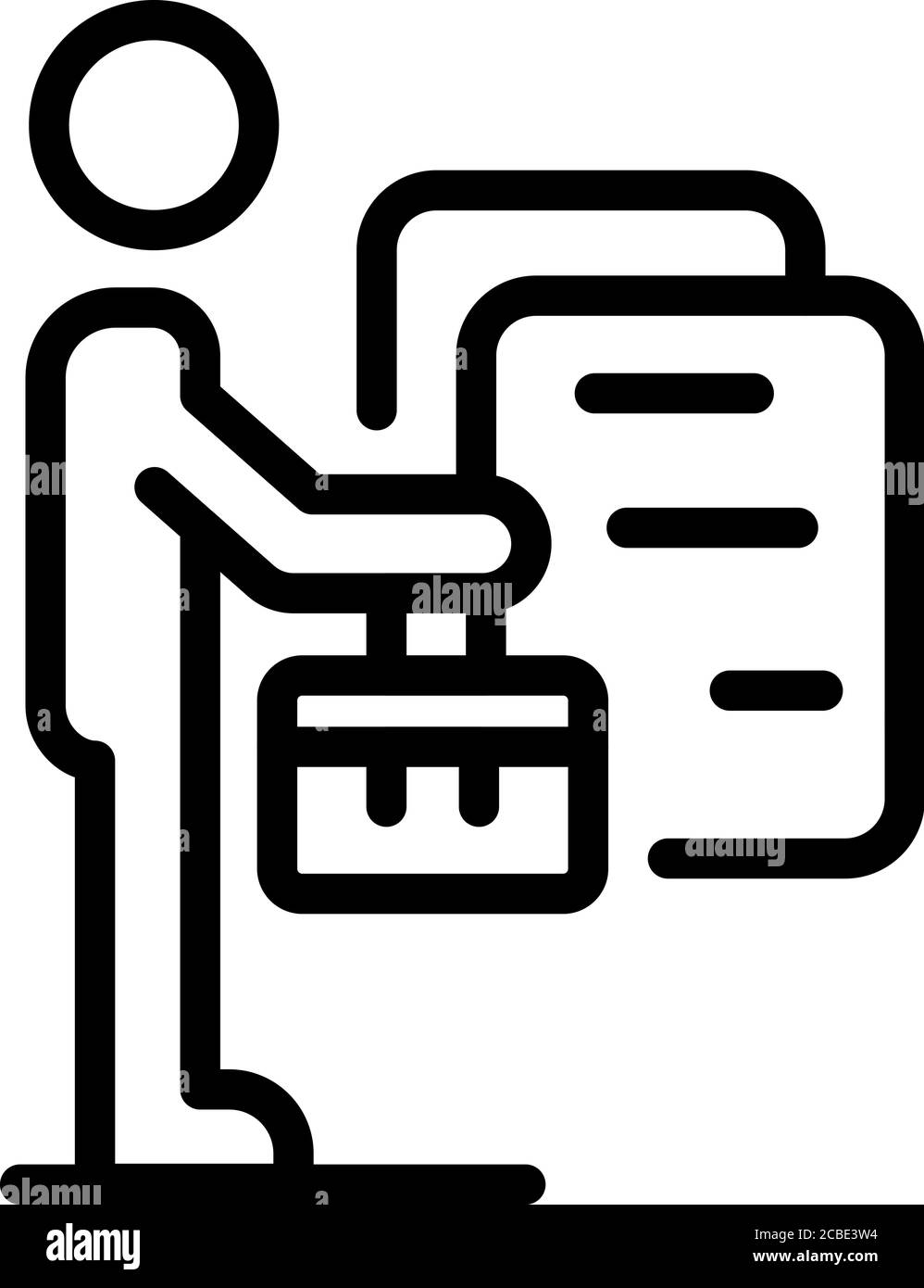 Man money benefit icon, outline style Stock Vector Image & Art - Alamy