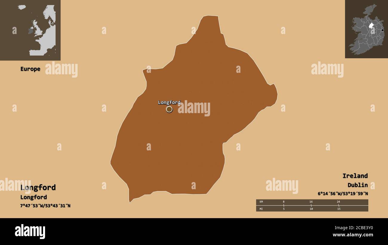 Map of county longford hi-res stock photography and images - Alamy