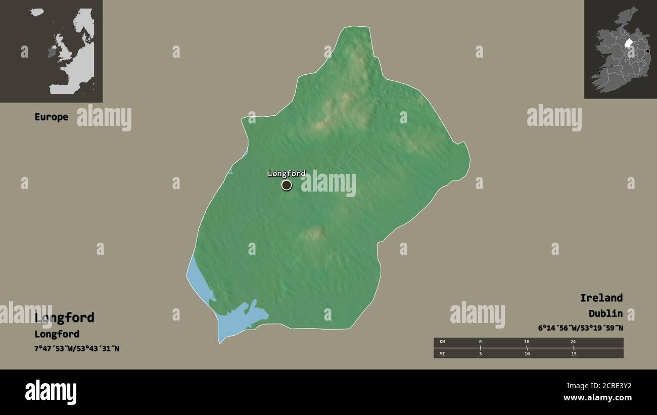 Map of longford hi-res stock photography and images - Alamy