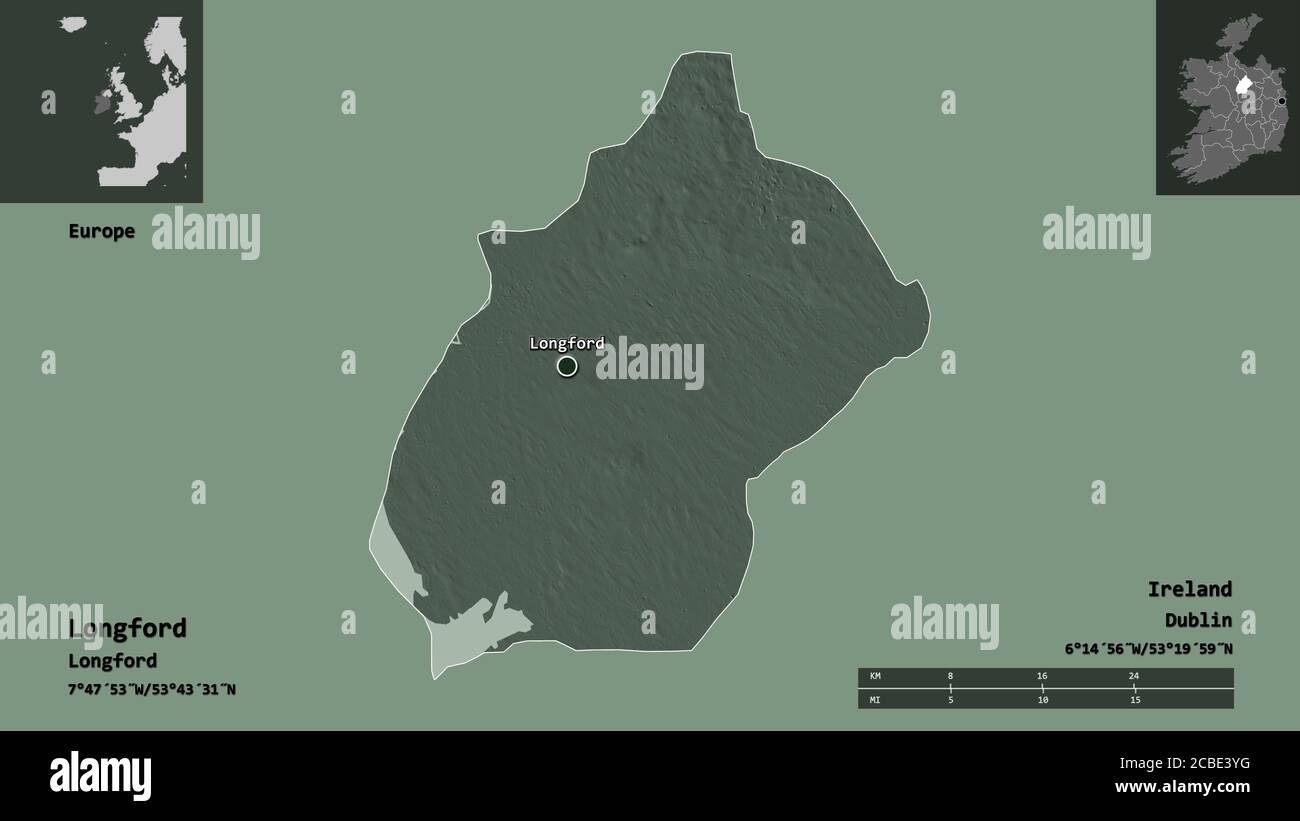 Map of longford hi-res stock photography and images - Alamy