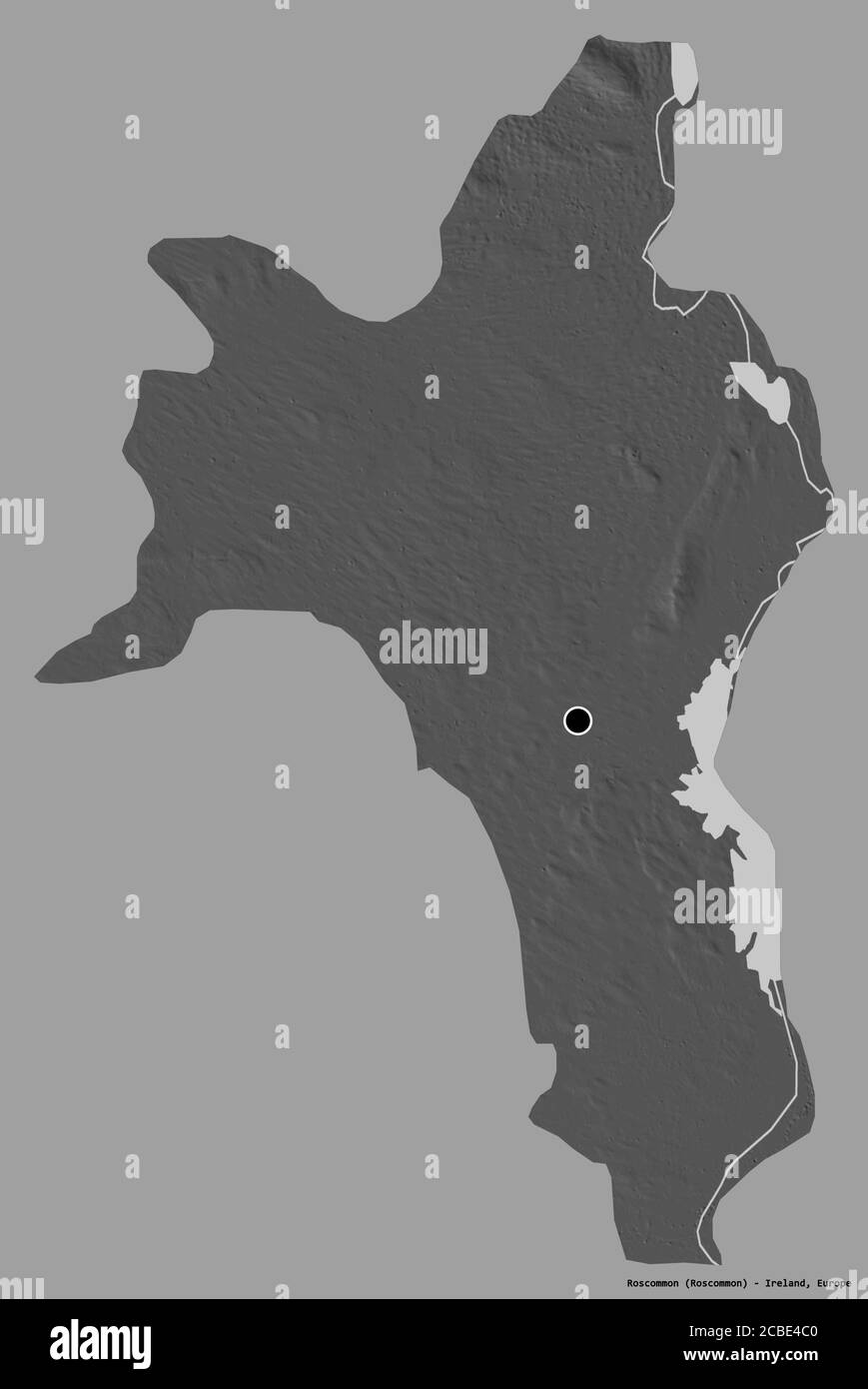 Roscommon county map Black and White Stock Photos & Images - Alamy