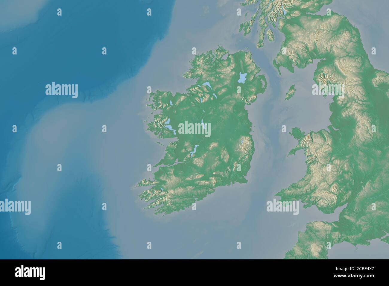 Relief map ireland relief hi-res stock photography and images - Alamy