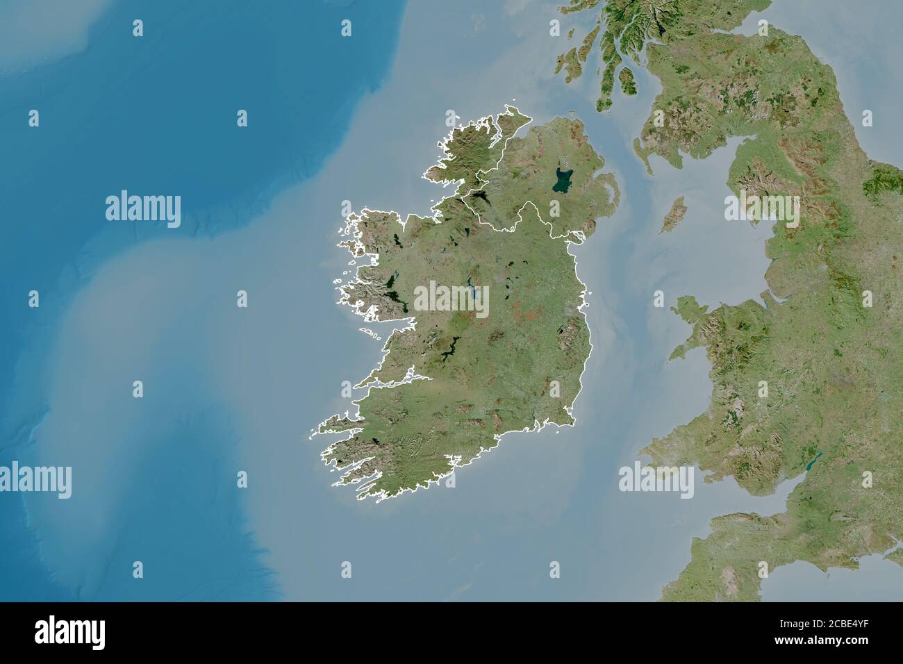 Dublin map satellite view hi-res stock photography and images - Alamy