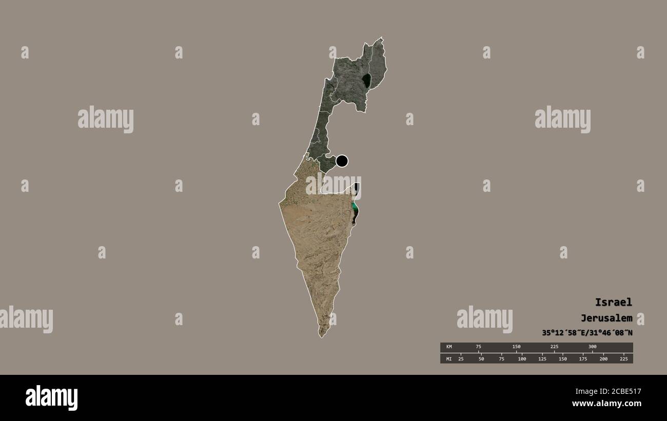 Satellite view of jerusalem map hi-res stock photography and images - Alamy