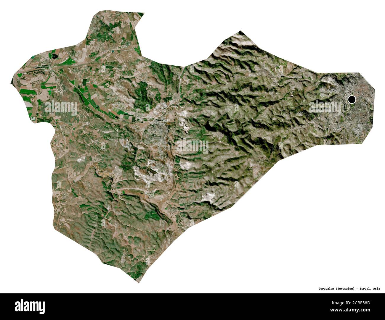 Satellite view of jerusalem map hi-res stock photography and images - Alamy