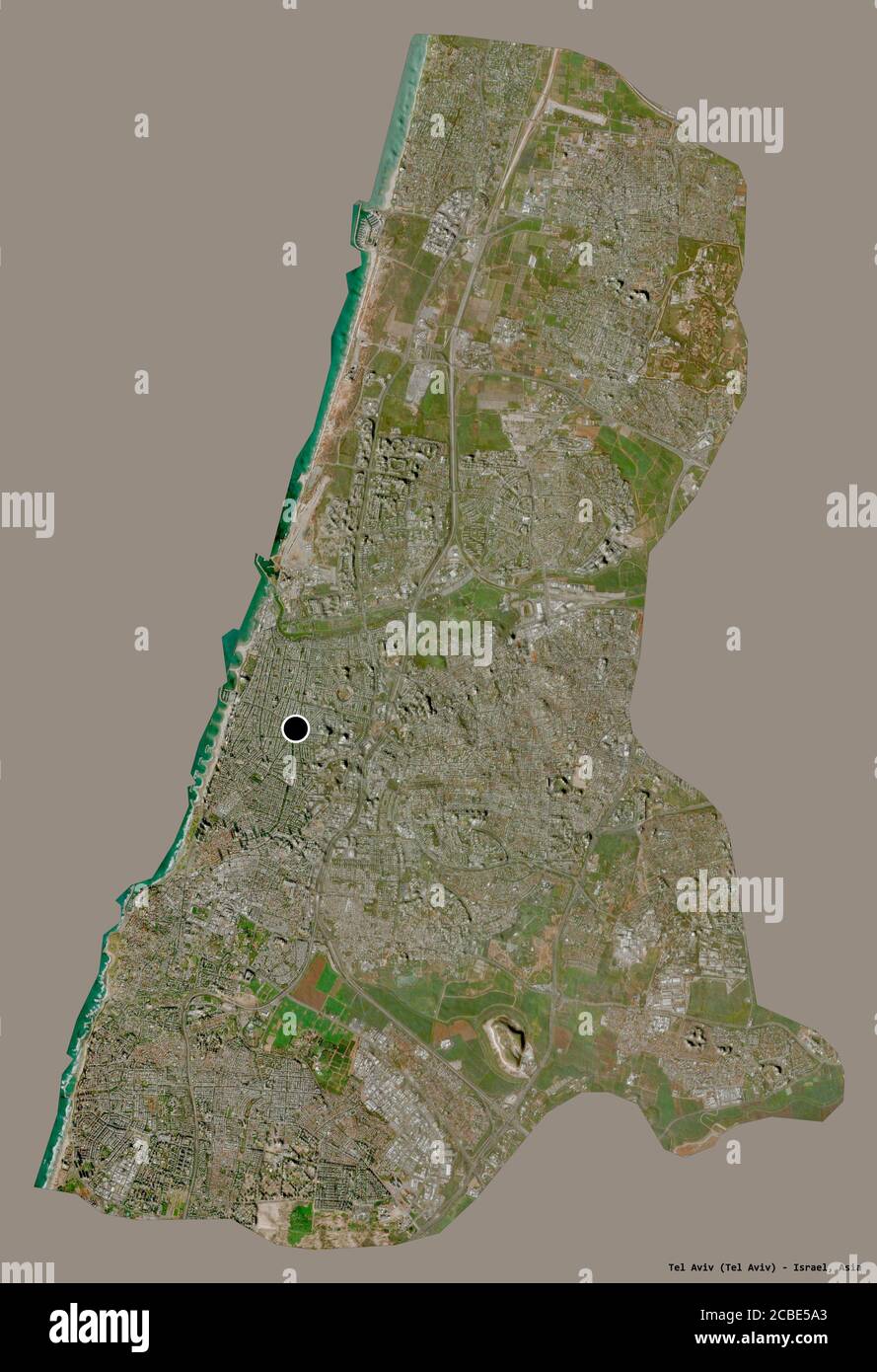 Satellite view of jerusalem map hi-res stock photography and images - Alamy