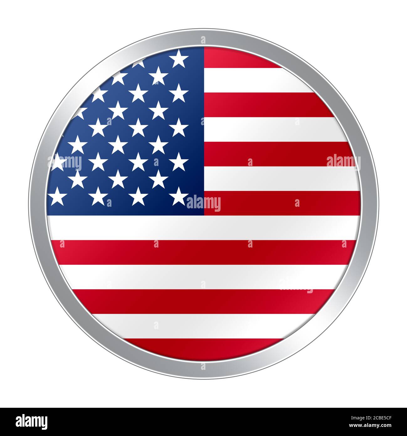 Button with usa flag hi-res stock photography and images - Alamy
